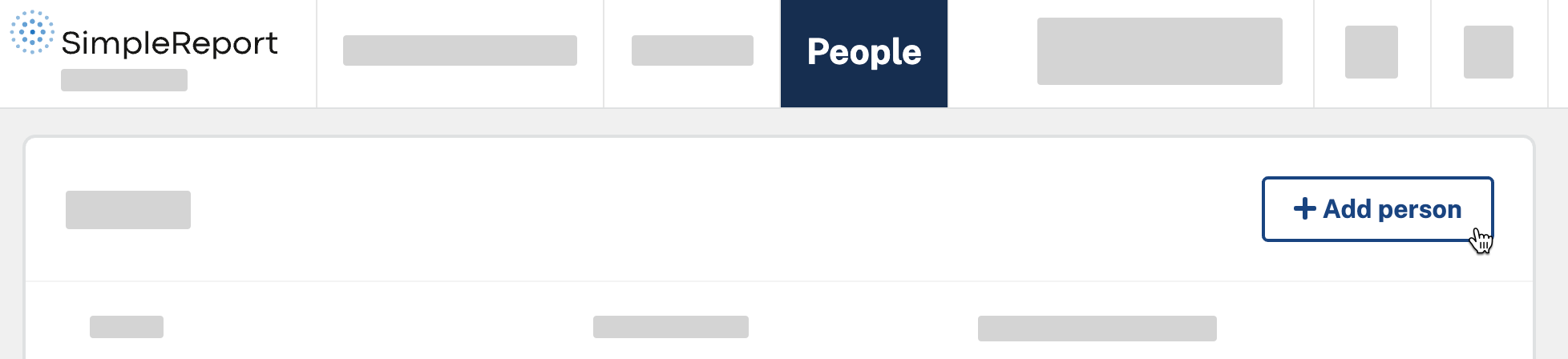 Add a new person | SimpleReport